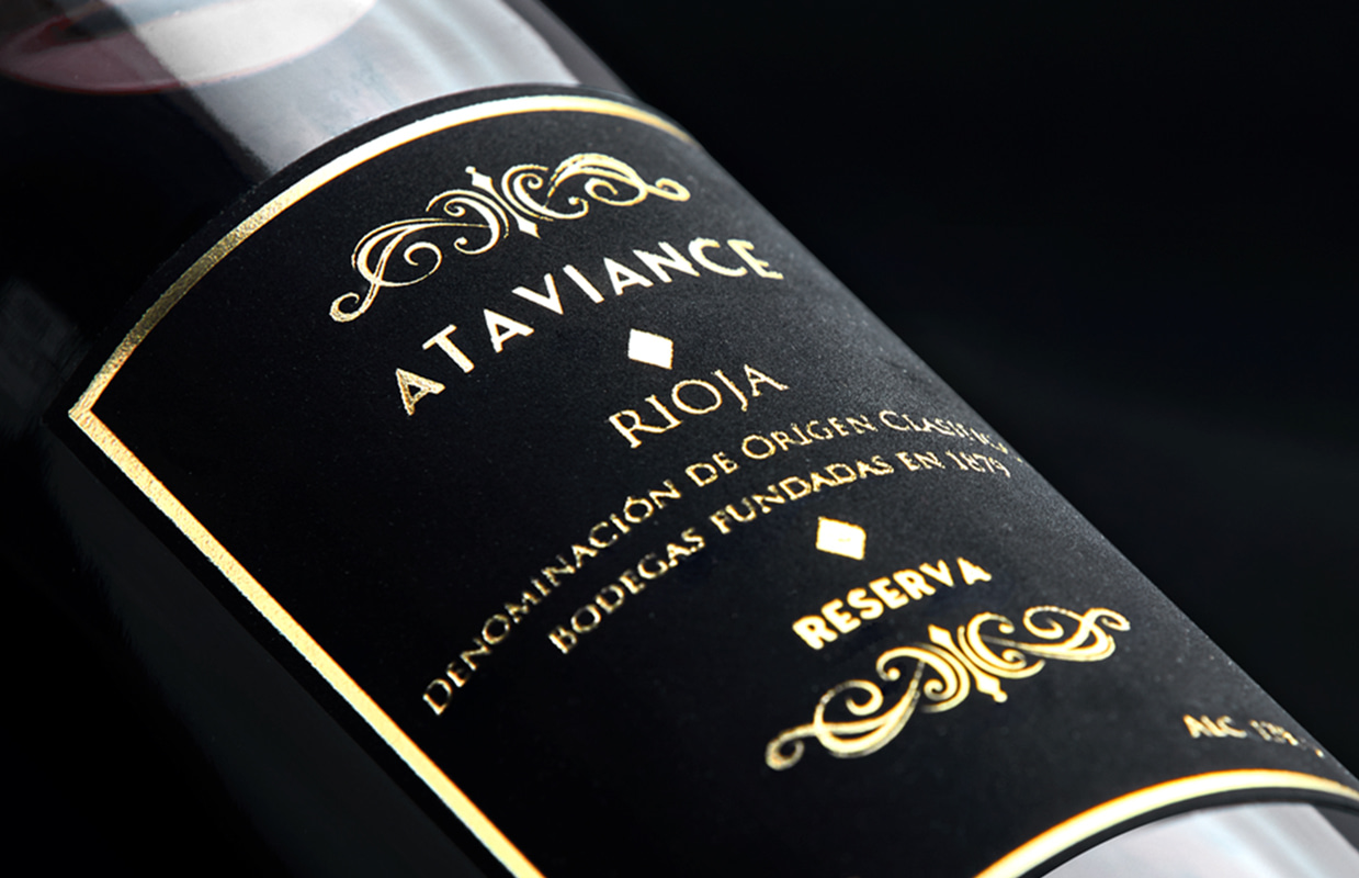 Velvet labels for bottles | ATAVIANCE