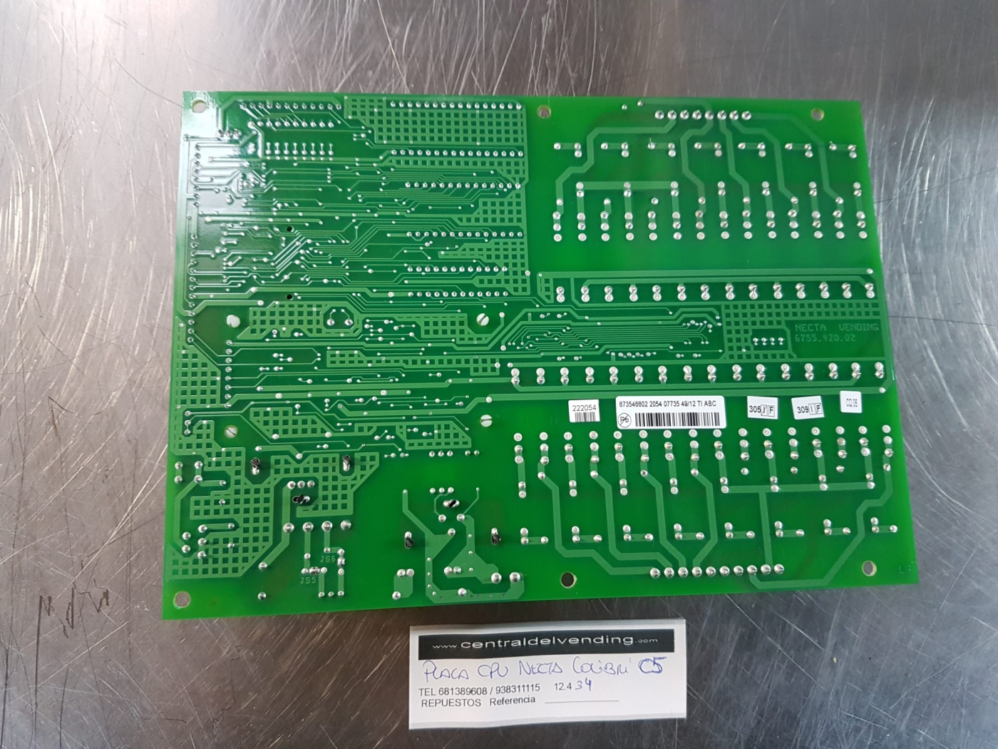 PLACA CPU NECTA COLIBRI C5 | Central del Vending