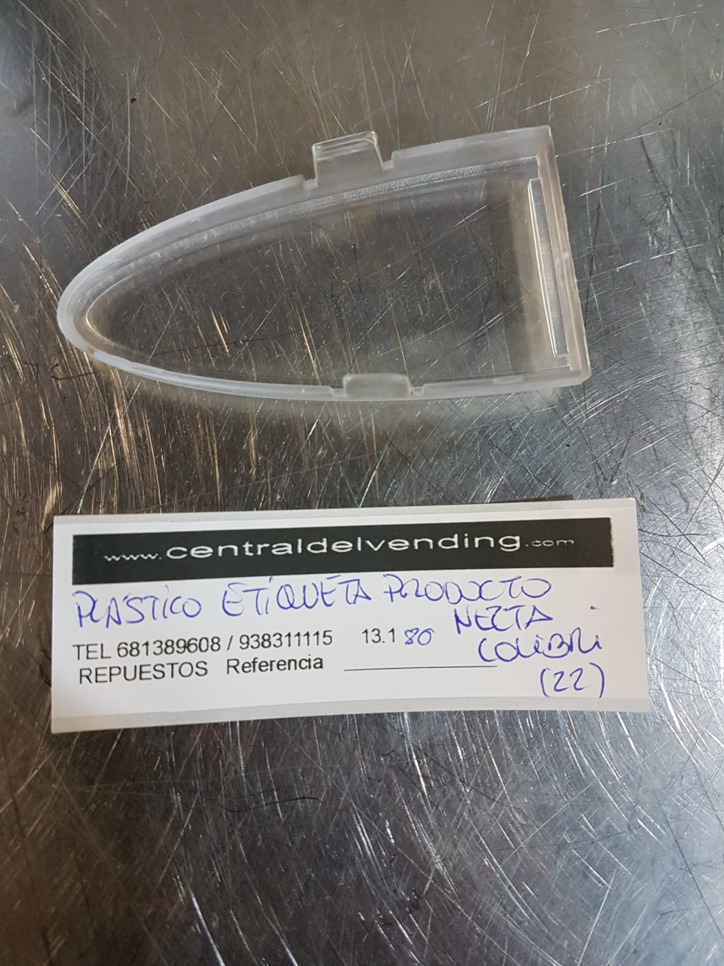 PLÁSTICOS ETIQUETA PRODUCTO NECTA COLIBRI | Central del Vending