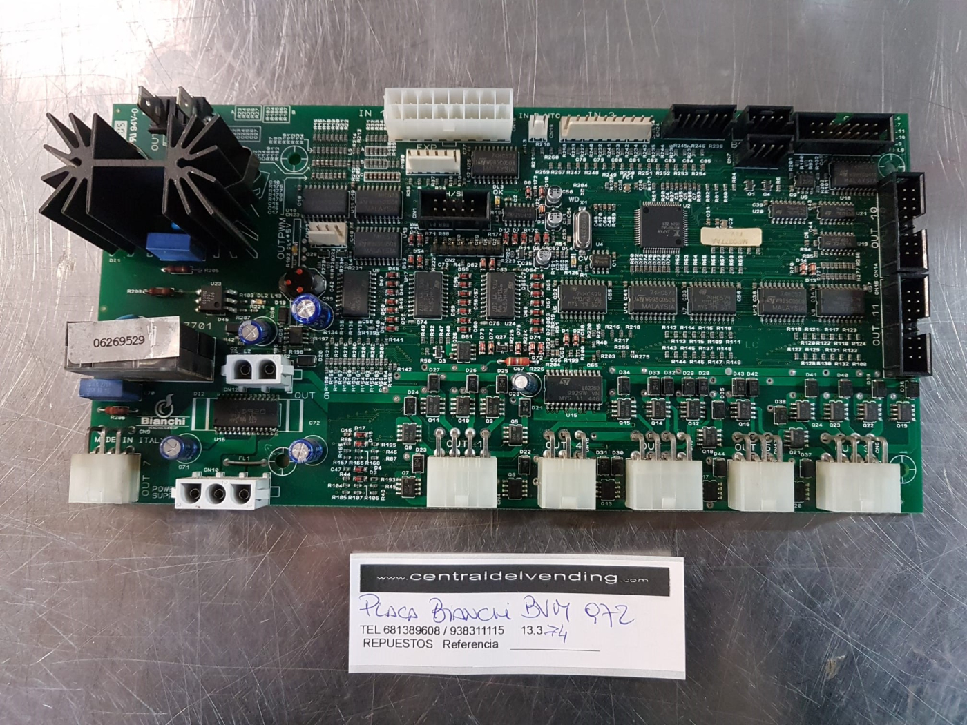 PLACA BIANCHI BVM 972 | Central del Vending