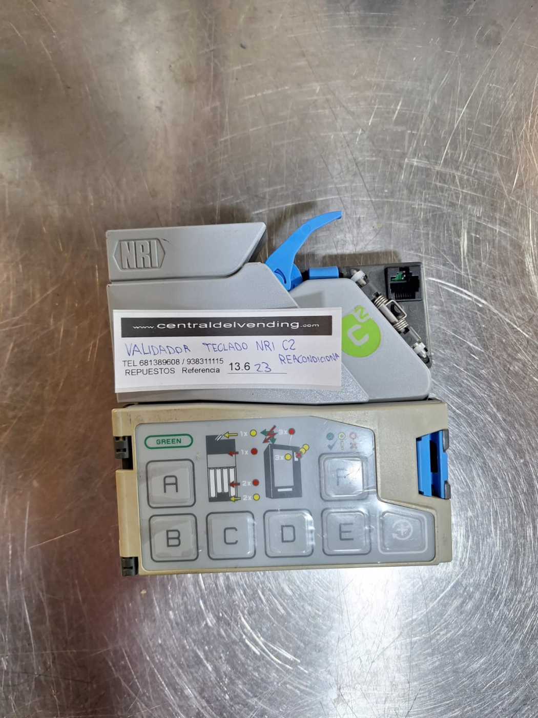 VALIDADOR TECLADO NRI C2 REACONDICIONADO | Central del Vending