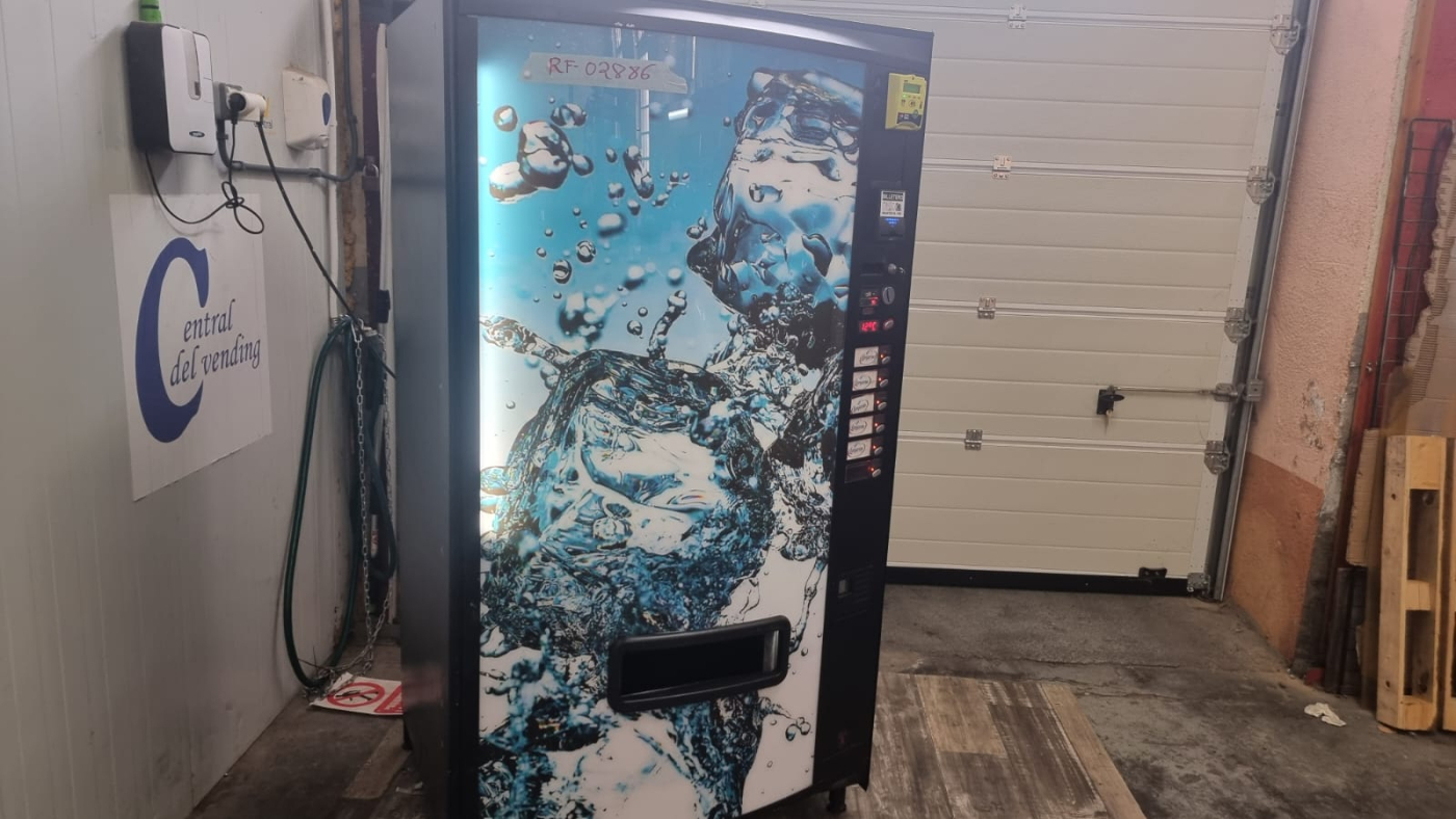 MAQUINA VENDING AZKOYEN PALMA B6G PARA AGUAS 0.50Cl con monedero y ...