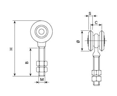 Roldana simple para guía 40x40 mm AUMON | Ferretea