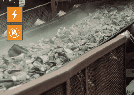 Bandas transportadoras antiestáticas y antillamas | Masanés Servindustria